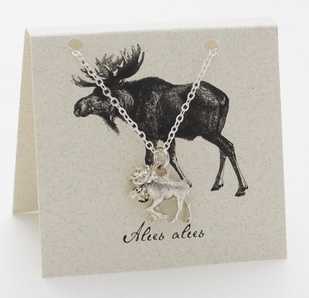 Moose Necklace - silver: Semaki & Bird, Ltd.